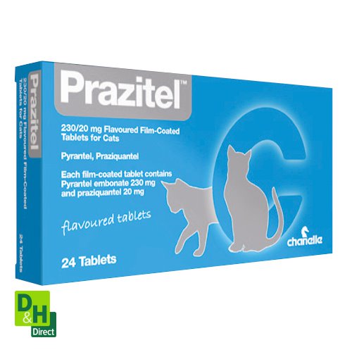 Prazitel Plus+ Flavoured Cat Wormer Tablets - 24pk NFA-VPS - D&H Direct