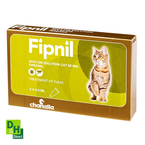 Fipnil Spot-On PLUS For Cats 3 Pipettes NFA-VPS - D&H Direct