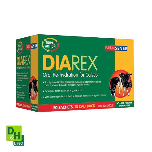 Diarex Sachet 20 x 40g - D&H Direct
