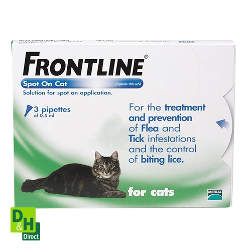 Frontline Spot On Cat 3 Pipettes NFA-VPS - D&H Direct
