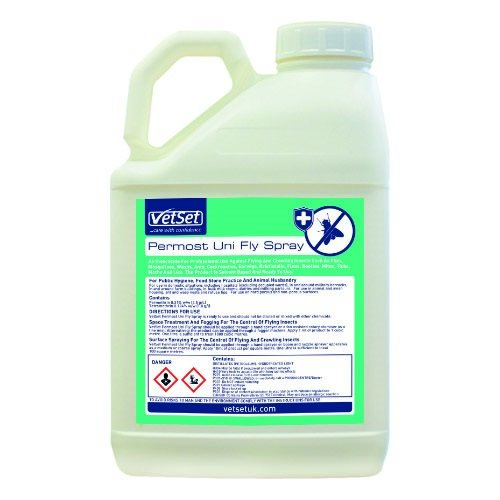 VetSet Permost Uni Fly Spray 5ltr - D&H Direct