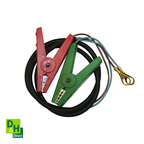 Crocodile Clips Red/Green - 2pk - D&H Direct