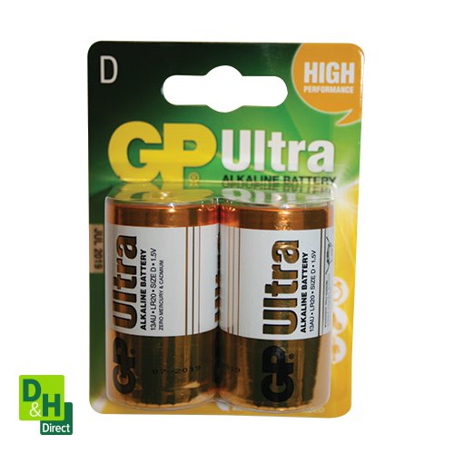 D-Cell Battery - 2pk - D&H Direct