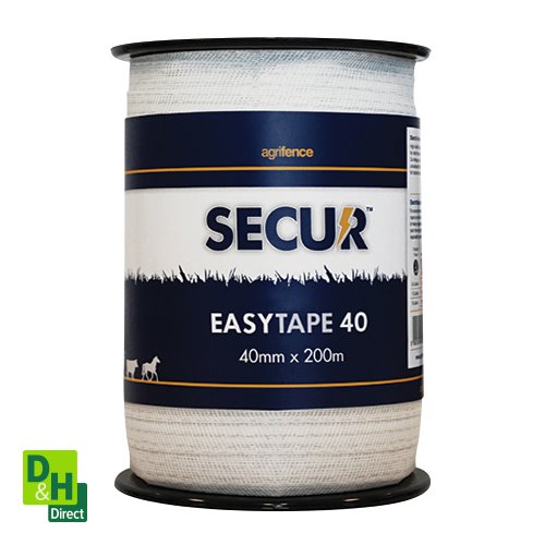 Easytape 12 White Polytape 12mm x 200m - D&H Direct