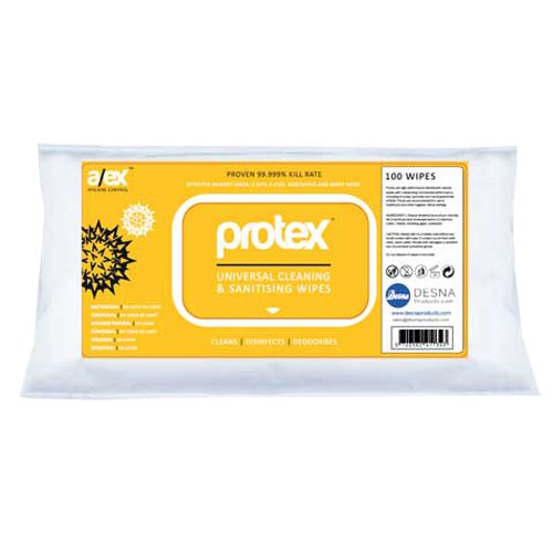 Protex Extra Large Heavy Duty Cleaning & Sanitising Wipes - D&H Direct