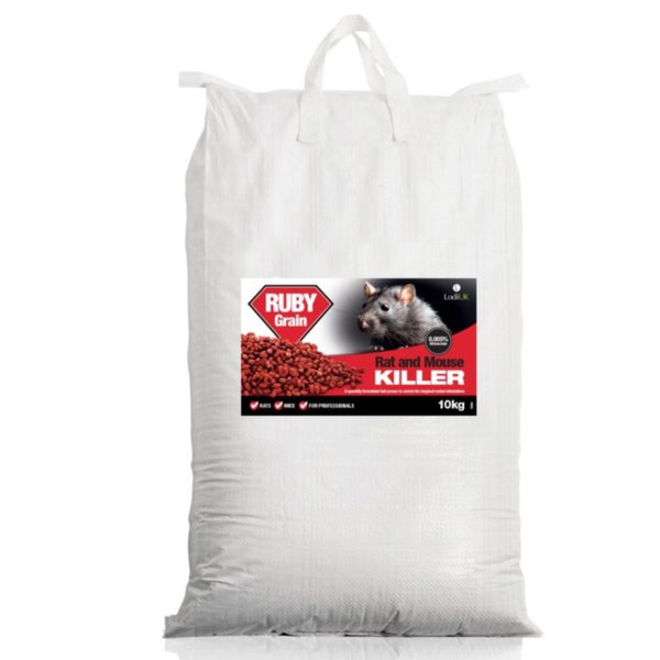Ruby Bait (Difenacoum) 20kg (2 x 10kg) Farm Assurance Number Or Rodent ...