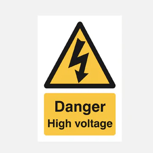 Danger High Voltage Sign - D&H Direct