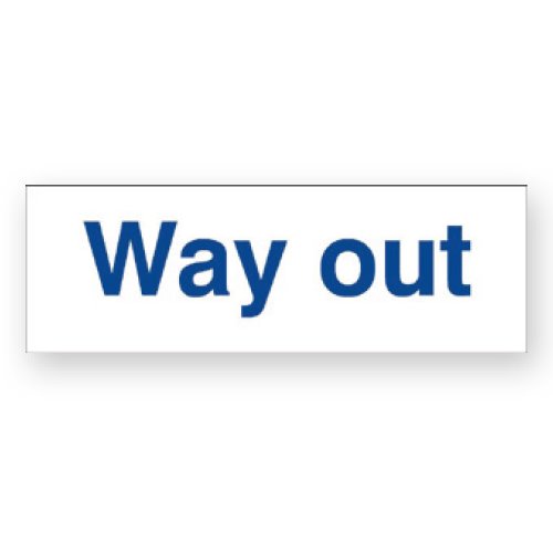 Way Out Sign - D&H Direct
